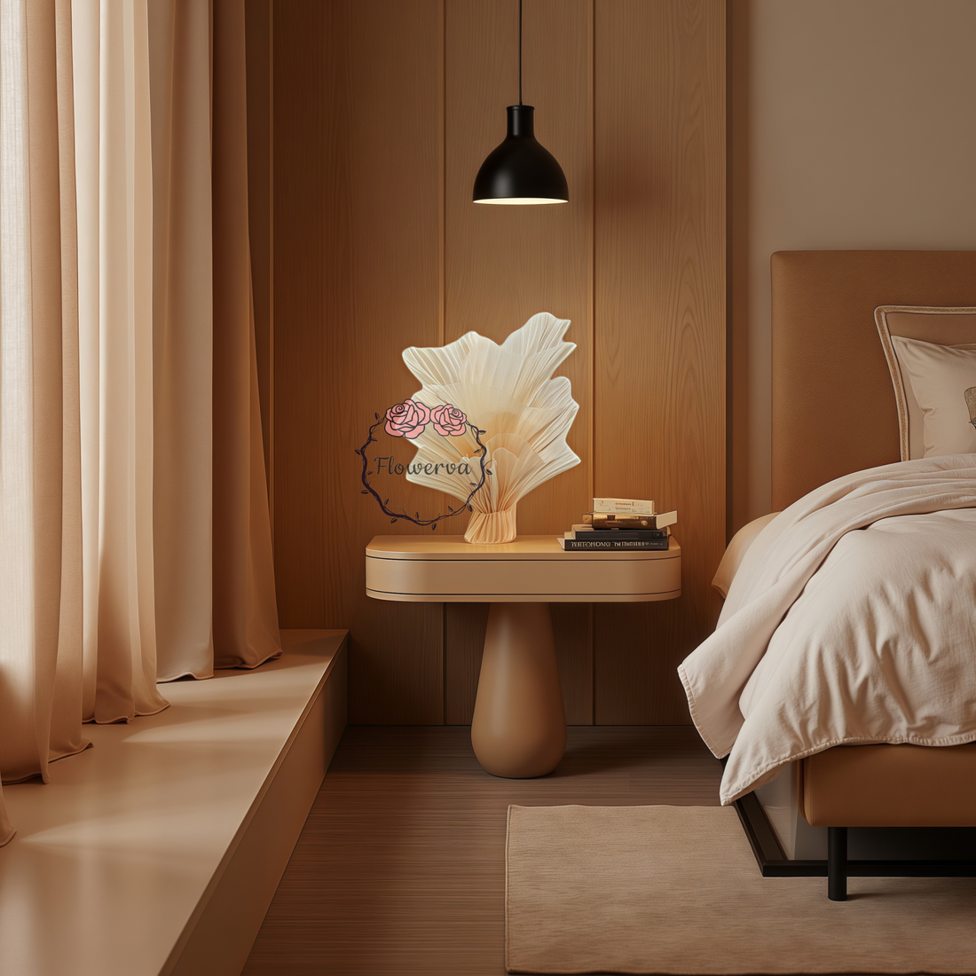 Flowerva "Romantic Light" Table Flower Wedding Decoration/Home Decor